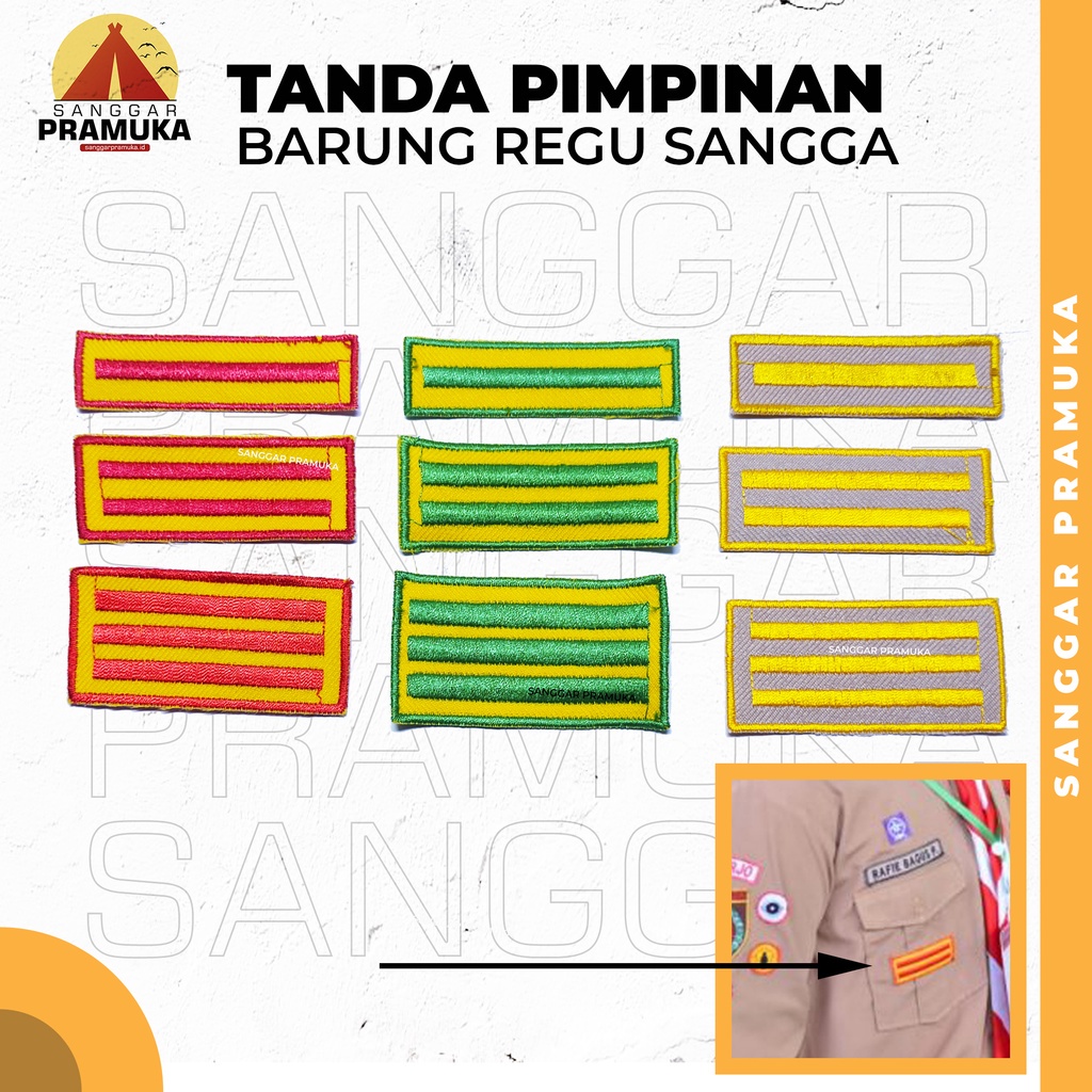 Jual Tanda Jabatan Pramuka / Tanda Pimpinan Pramuka / Tanda Pinru ...