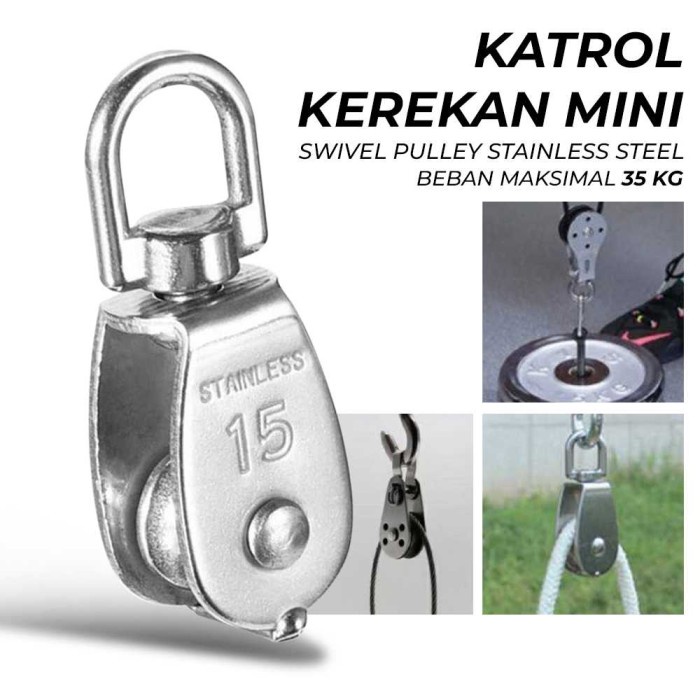 Jual RODA KATROL - STAINLESS 304 SINGLE M15/M20/M25/M32/M50 - KEREKAN ...
