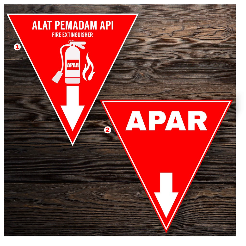 Jual Akrilik & Sticker Waterproof Penunjuk Alat Pemadam Api APAR ...