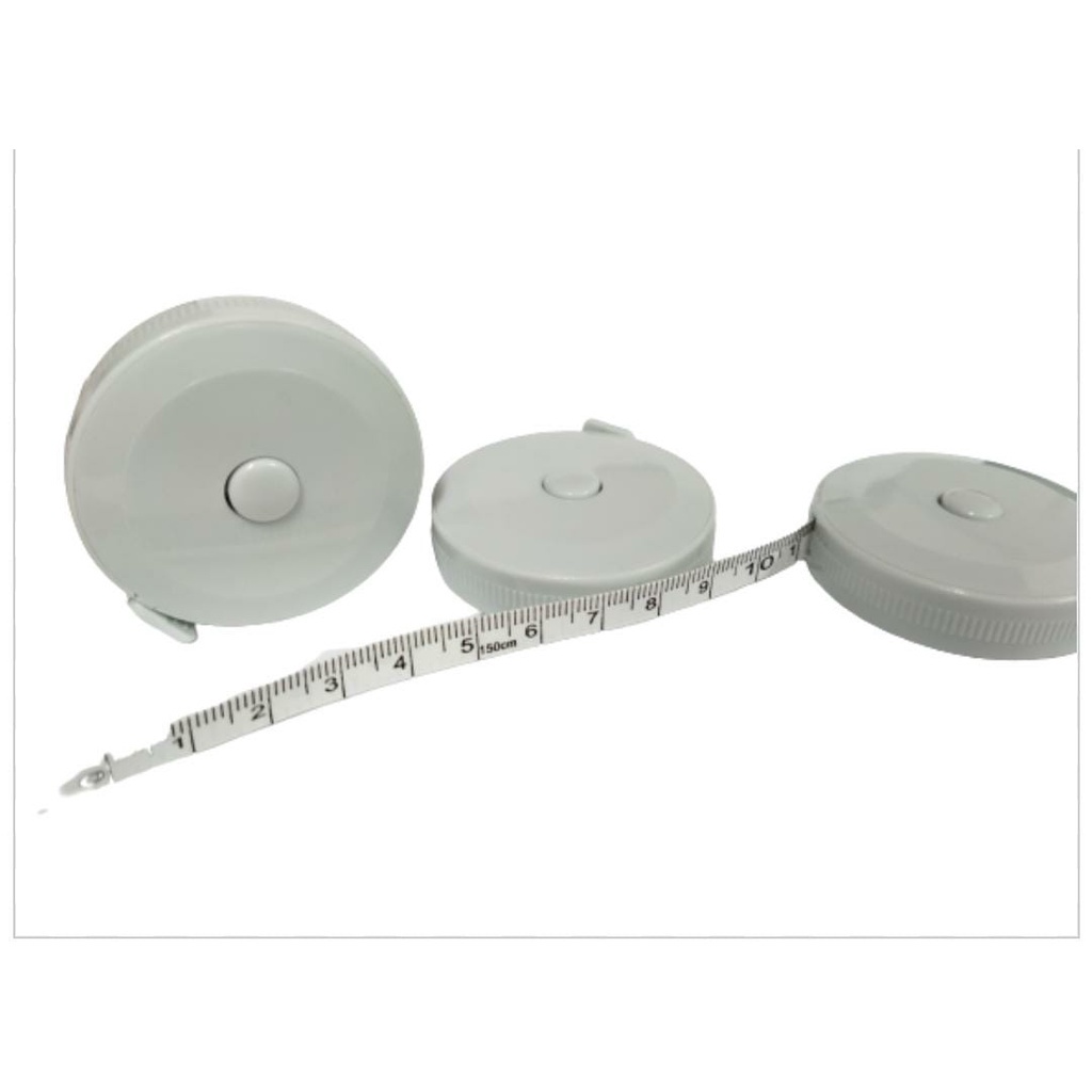 Jual meteran bahan kain baju pakaian tailor bulat measuring tape 150cm ...