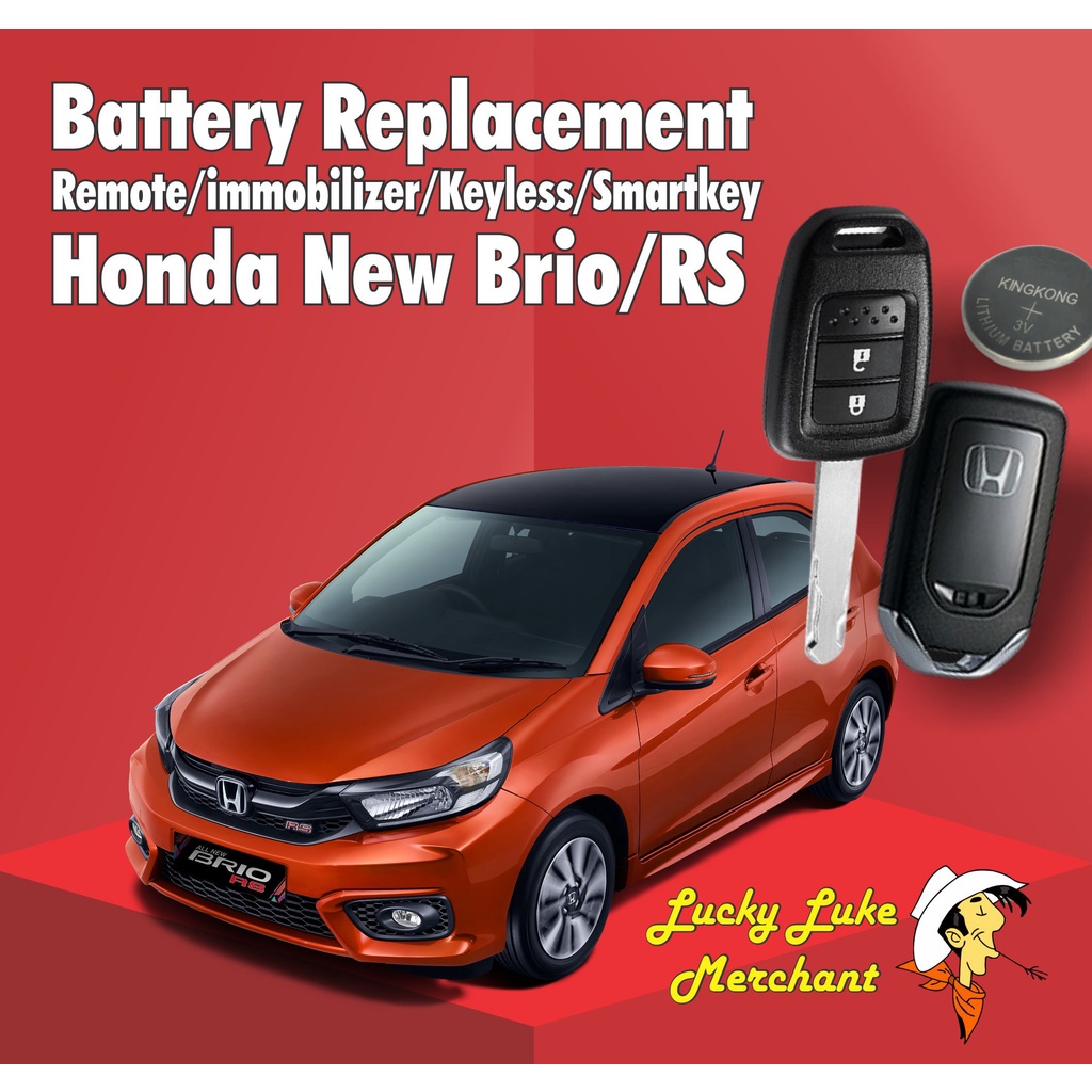 Jual baterai remote kunci mobil Honda New Brio key immobilizer keyless ...