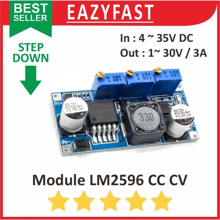 Jual Step Down 3A LM2596 CC CV Module Modul DC Adjustable Power Regulator | Shopee Indonesia