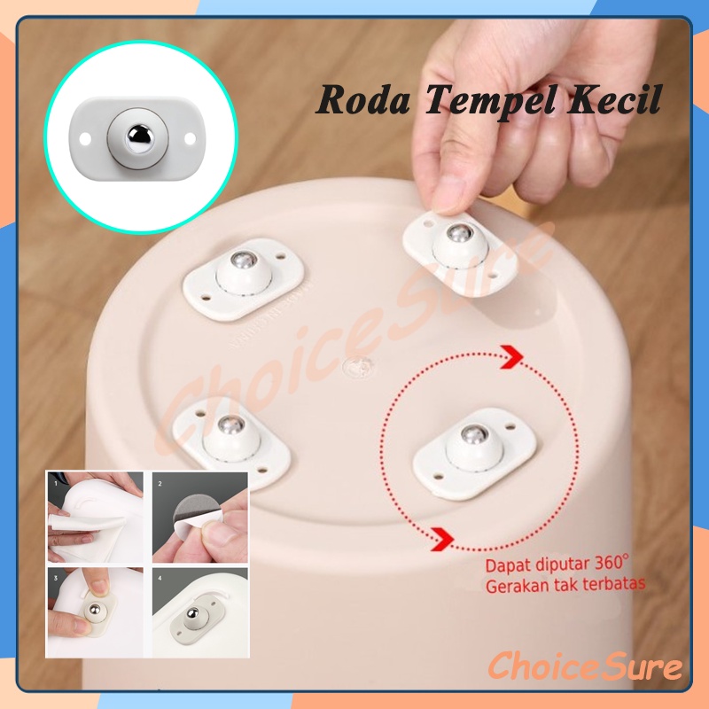 Jual Roda Mini Tempel Universal / Roda Tempel Kecil / Roda Tempel Mini ...