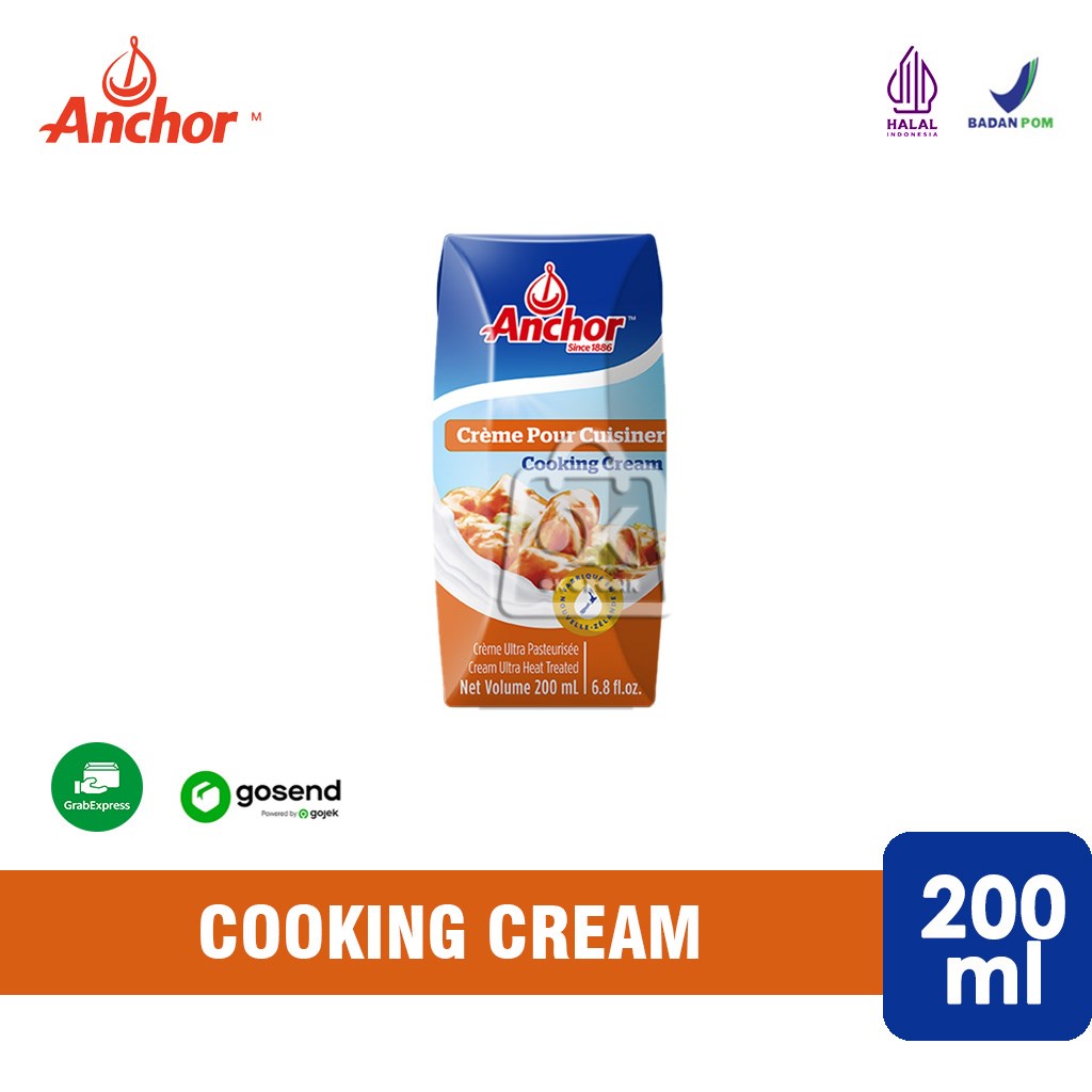 Jual Cooking Cream UHT Anchor 200ml (KHUSUS INSTANT) | Shopee Indonesia