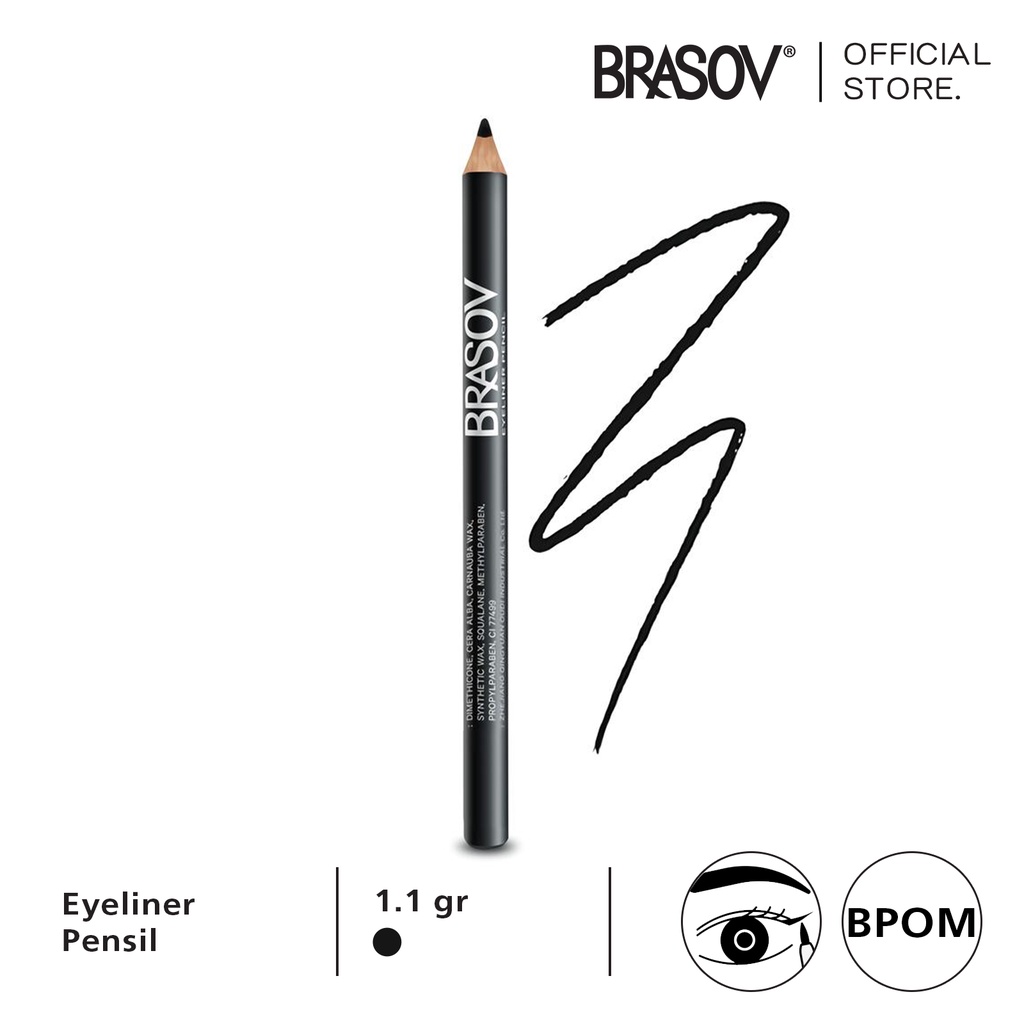 Jual BRASOV Kosmetik / Makeup Pensil Eyeliner Netto 1.1 G Dengan ...