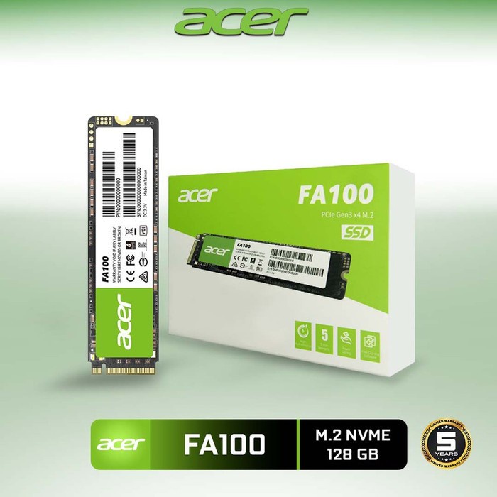 Jual SSD Internal ACER FA100 128GB M2 NVME Gen 3x4 950MB/s | Shopee ...