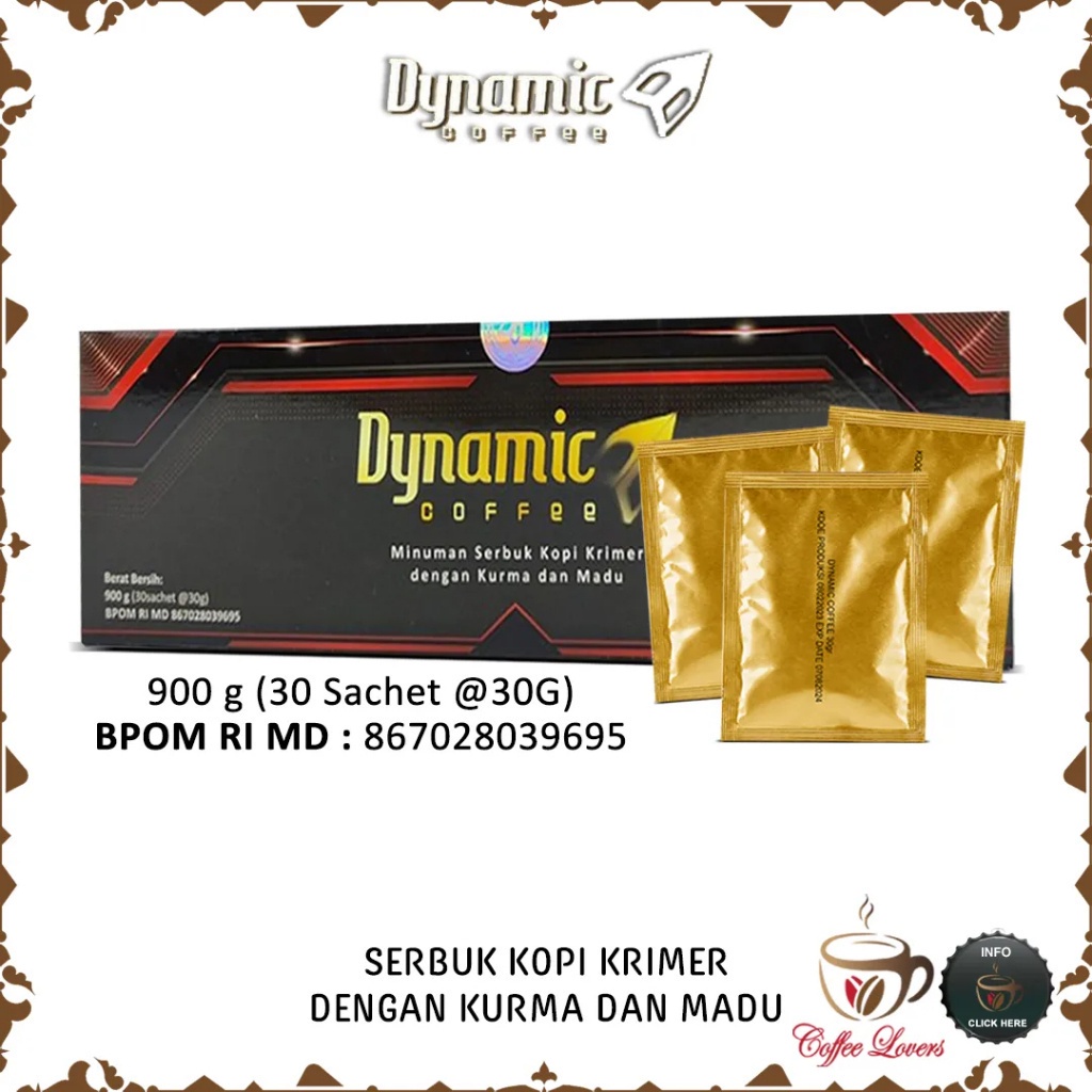 Jual Kopi Dynamic Isi 30 saset Kopi Dinamik Original 100% BPOM HALAL | Shopee Indonesia