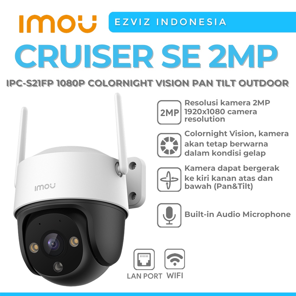 Jual IMOU CRUISER SE 2MP IPC-S21FP 1080P COLORNIGHT VISION PAN TILT ...