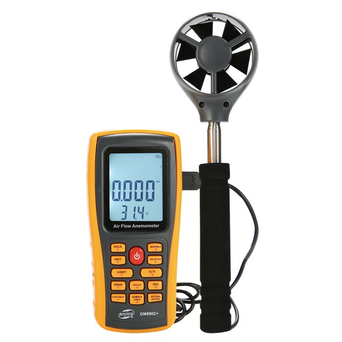 Jual Alat Ukur Kecepatan Angin Air Flow Anemometer Benetech GM8902 ...