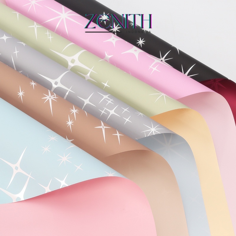 Jual Zenith - (5 LEMBAR) - FL16 STAR Kertas Bunga Paper Buket Motif ...