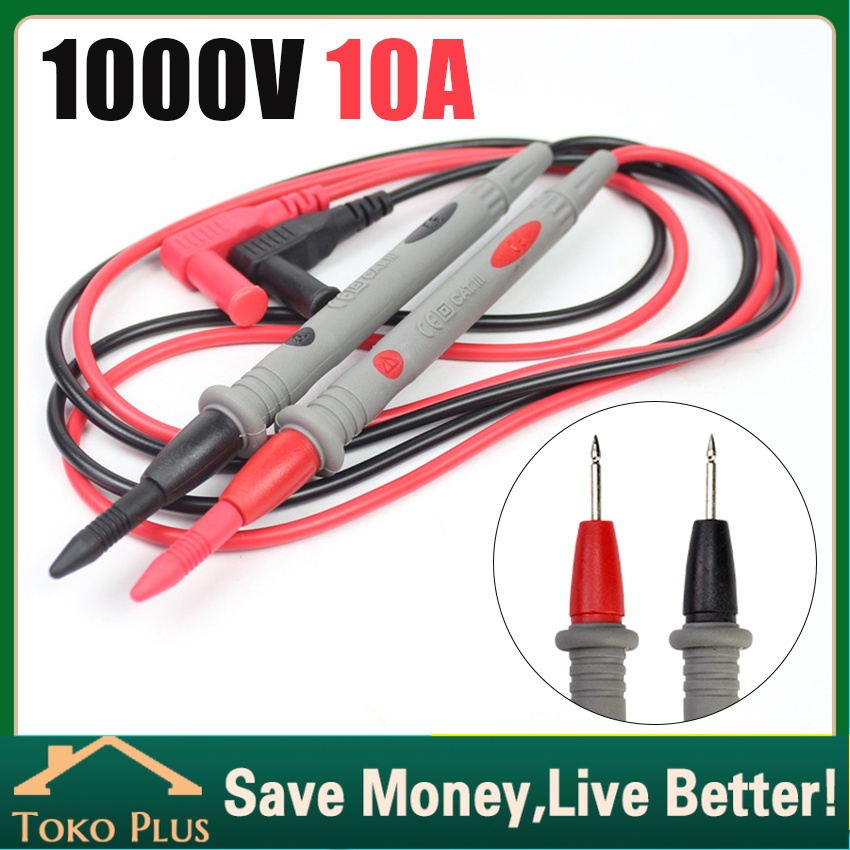 Jual Kabel Multimeter 1000V 10A / Kabel tester / Probe Jarum Multi ...