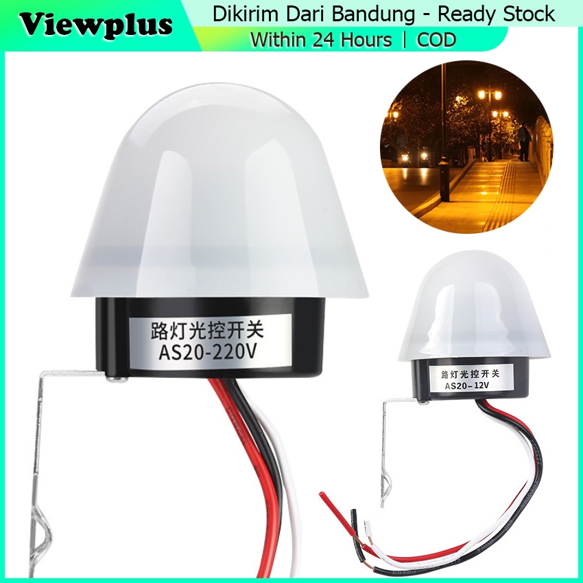 Jual Saklar Sensor Cahaya Lampu Jalan Otomatis Waterproof AS-20 AC-220V ...