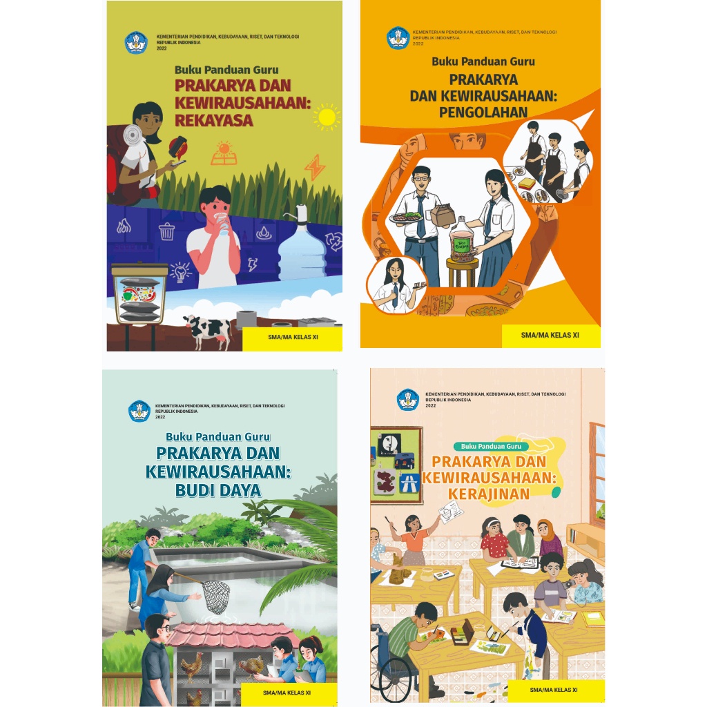 Jual Buku Panduan Guru Prakarya dan Kewirausahaan: Rekayasa / Pengolahan / Budi Daya / Kerajinan ...