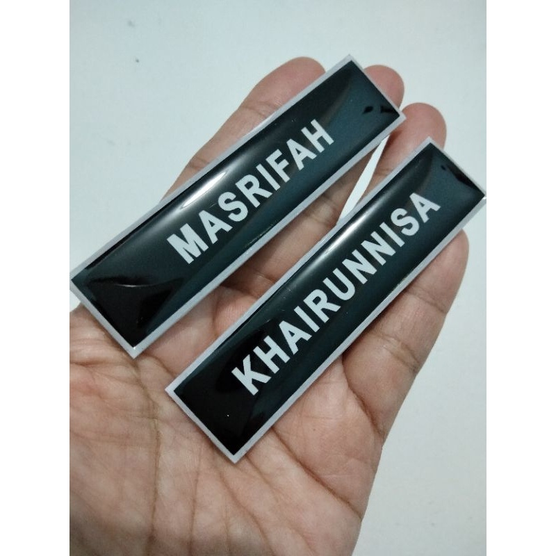 Jual Nama Dada Resin Name Tag Resin | Shopee Indonesia