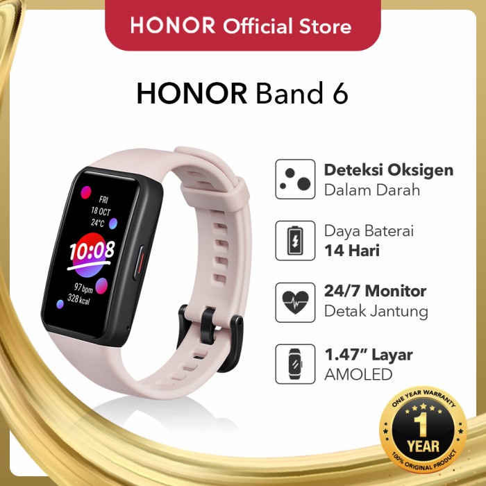 Jual HONOR Band 6 Smartwatch | Jam Pintar | Jam Tangan Pria Wanita ...