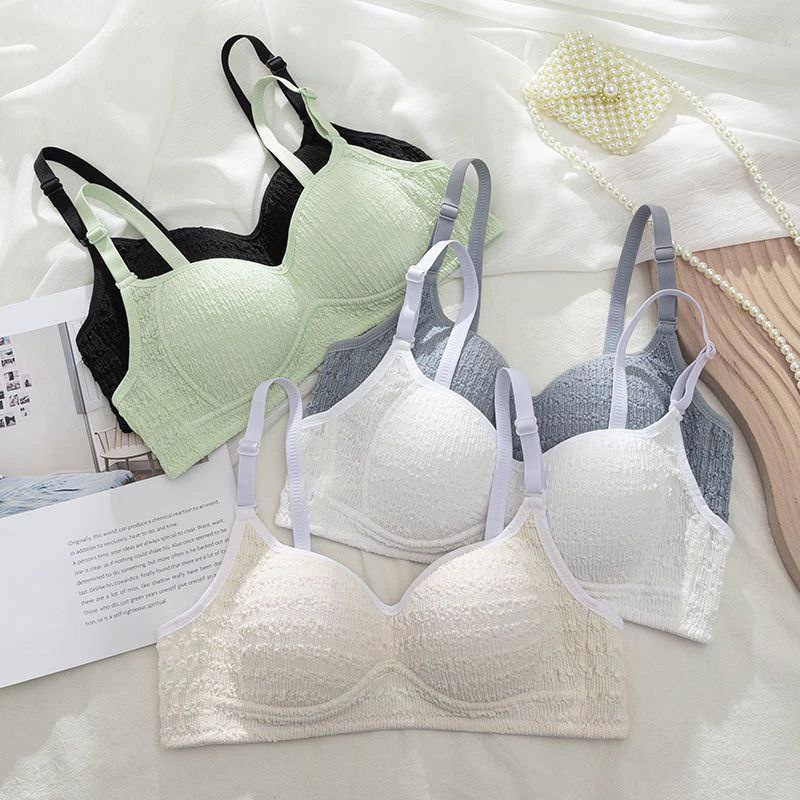 Jual Vip - Bra Push Up Motif Garis Lurus Bra Tanpa Kawat Anti Kendur ...