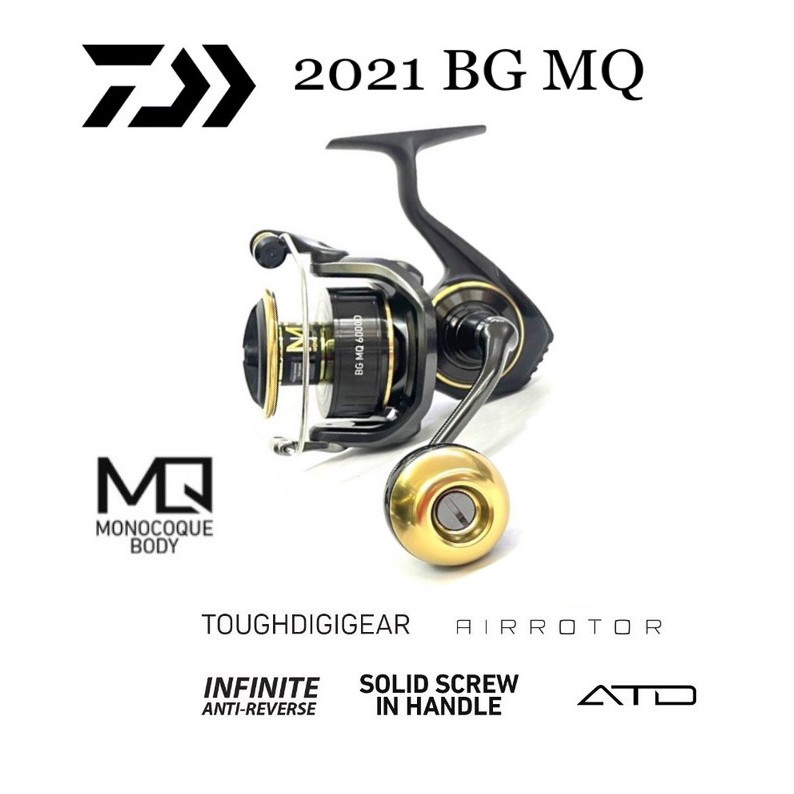 Jual Reel Pancing Spinning Daiwa BG MQ ARK Model 2021 | Shopee Indonesia
