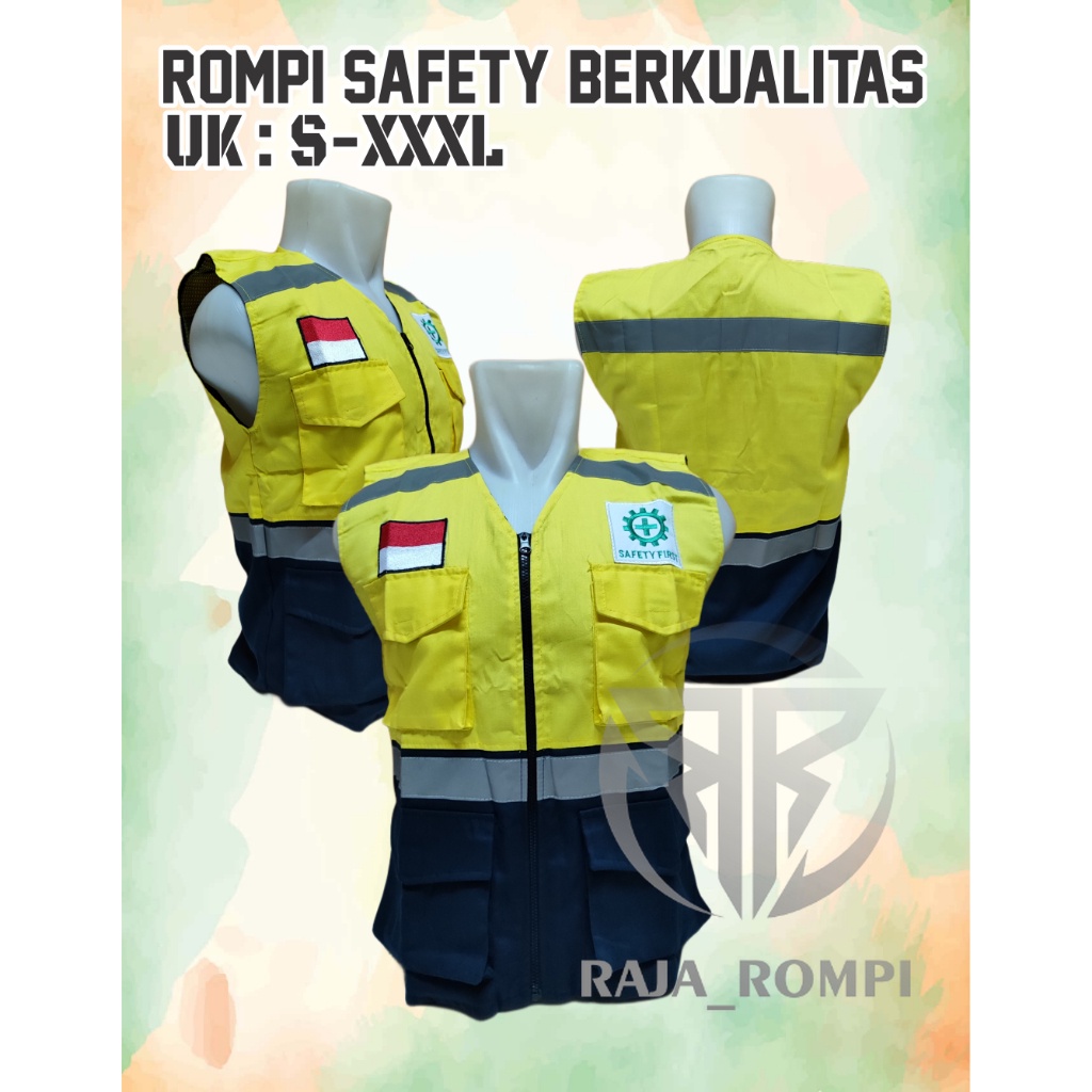 Jual Raja_Rompi Rompi Safety Bahan American Drill Premium Terbaru ...