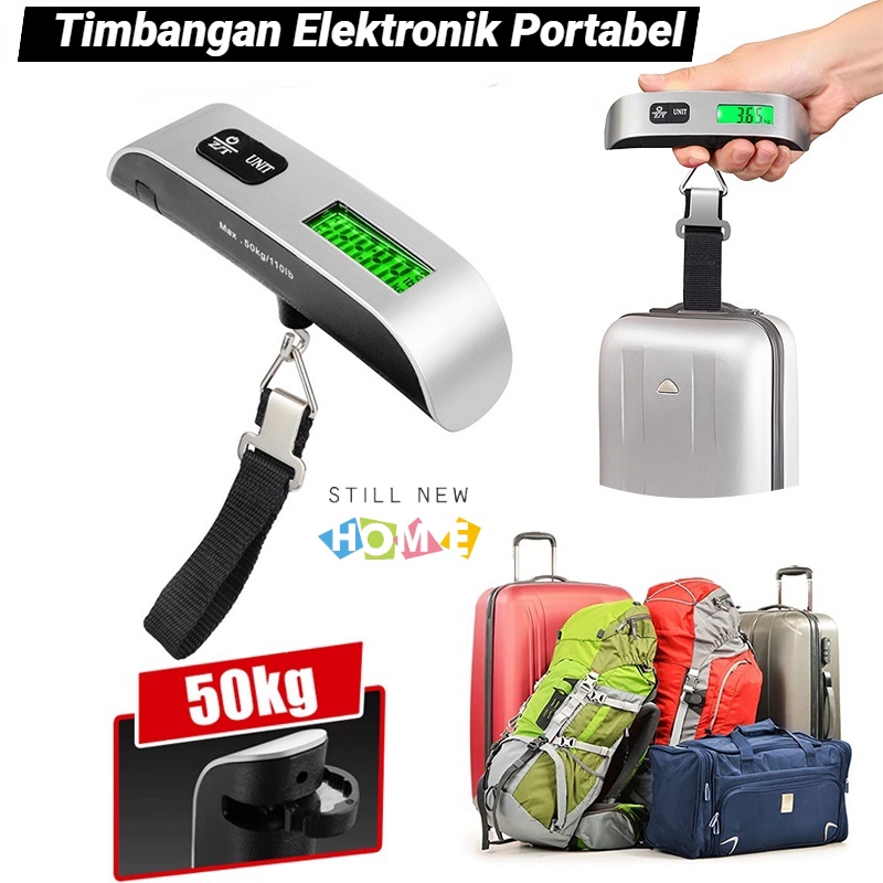Jual Timbangan Koper Electronic / Travel Scale / Timbangan Koper Tas Gantung 50kg | Shopee Indonesia