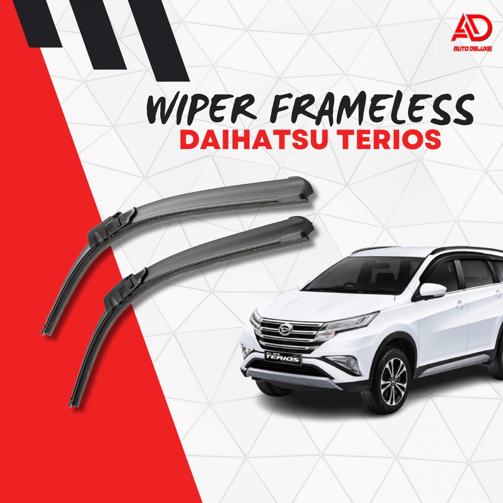 Jual Wiper Frameless Mobil Daihatsu Terios Sapuan Kaca Mobil Model ...