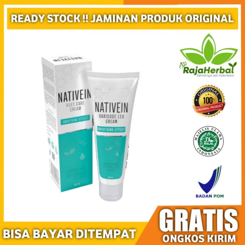 Jual NATIVEIN Cream Penghilang Varises Pada Kaki Betis Paha (50ml) Terbukti Asli Original ...