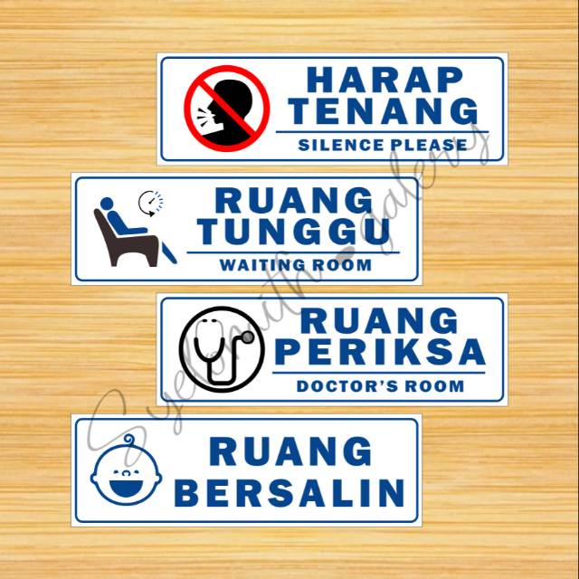 Jual Stiker Klinik / Sticker Klinik / Stiker Ruang Tunggu / Stiker ...