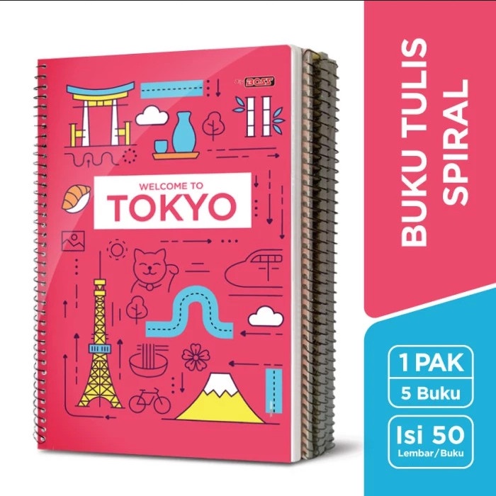 Jual BigBoss Buku Tulis Spiral 50 Lembar | Campus Kampus Binder Jilid ...
