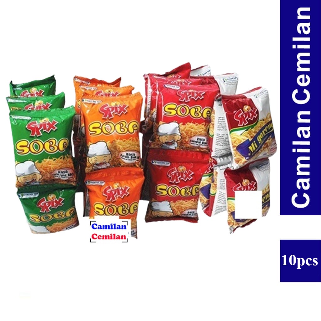 Jual Spix Soba Mie Kremes Siap Makan Rencceng isi 10 pcs x 16 gr ...