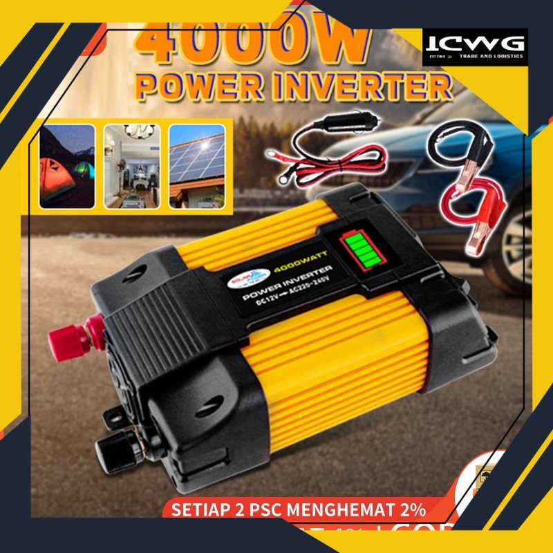 Jual Termurah 4000w Power inverter dual usb dengan display led untuk DC ...