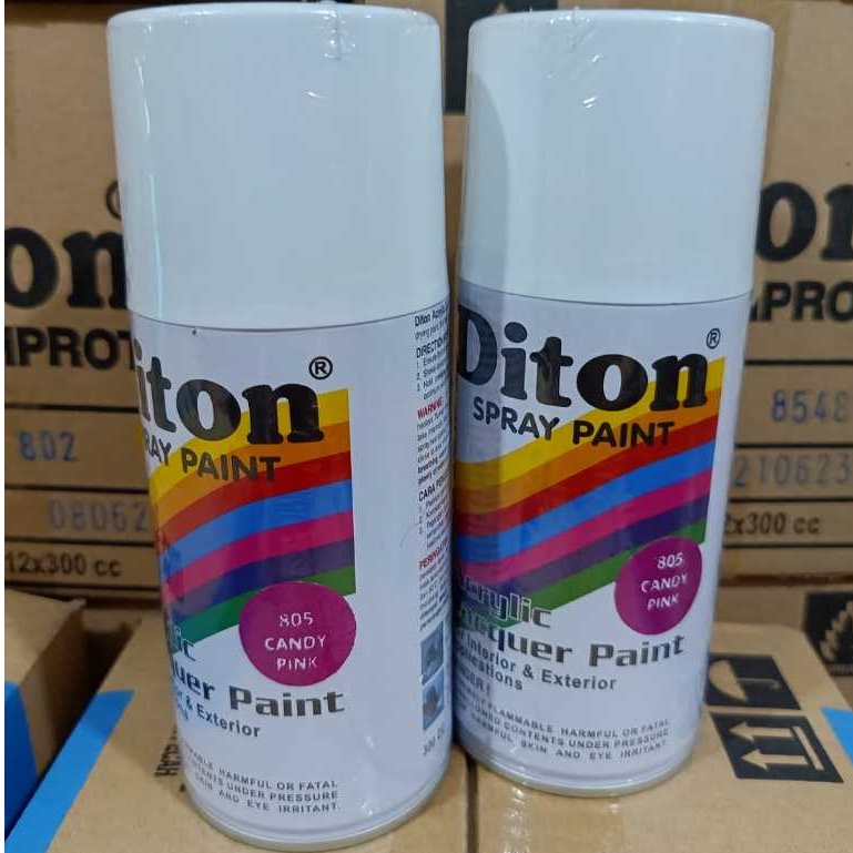 Jual New Pilox Pilok Cat Semprot DITON Spray Paint 300cc Warma Candytone 805 CANDY PINK (300ml ...