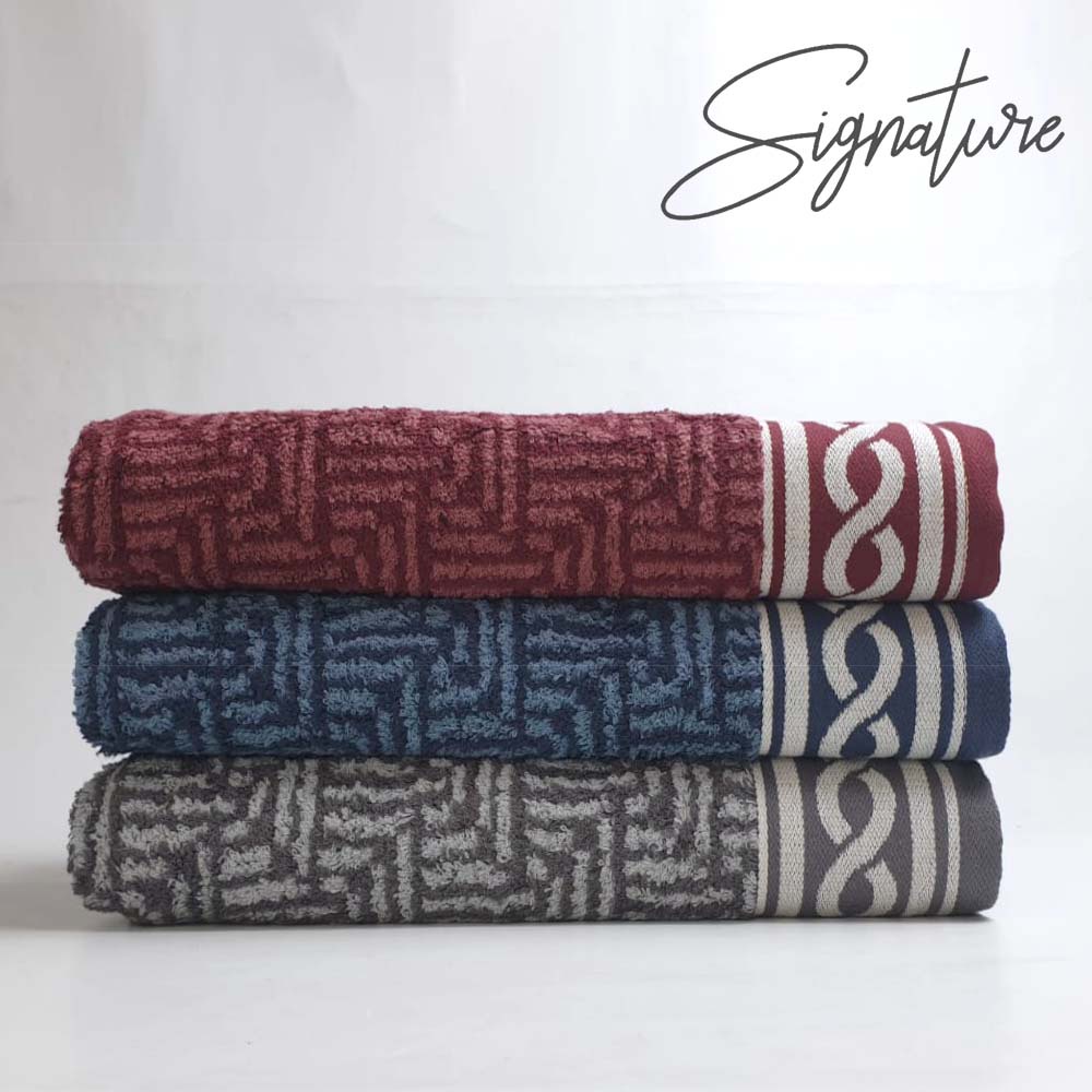 Jual B3 Handuk Mandi Dewasa Signature Lemar by Terry Palmer ukuran 70 x 140 cm | Shopee Indonesia
