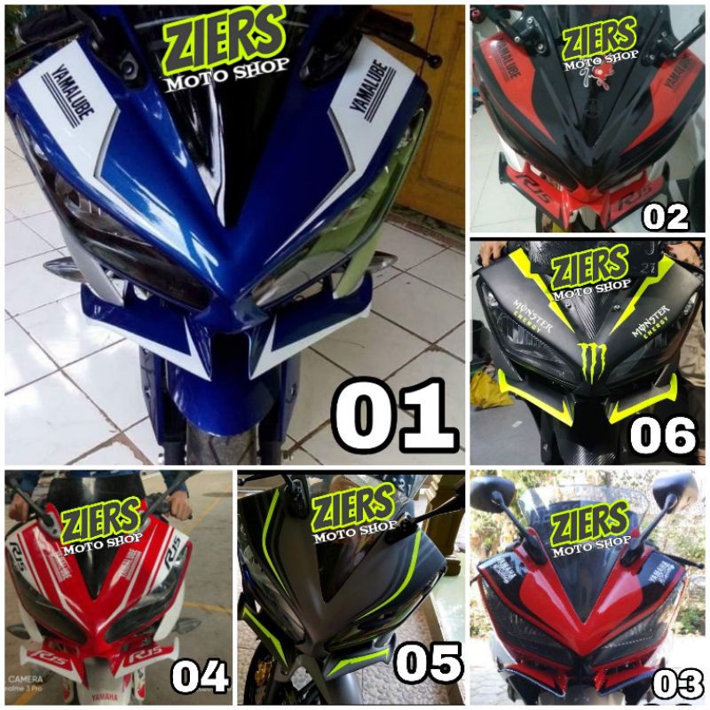 Jual Topeng plus winglet yamaha r15 v2 model r25 paket komplit | Shopee ...