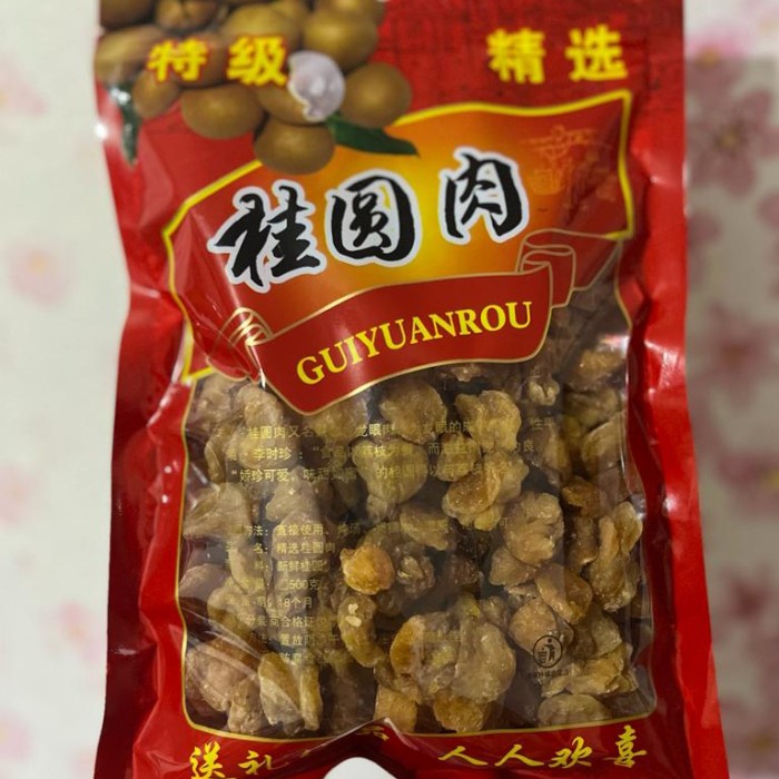 Jual Longan kering / lengkeng kering / gui yuan rou 桂圓肉 500 gr | Shopee ...