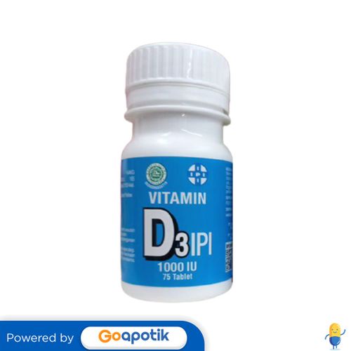 Jual Ipi Vitamin D3 1000 Iu Botol 75 Tablet | Shopee Indonesia