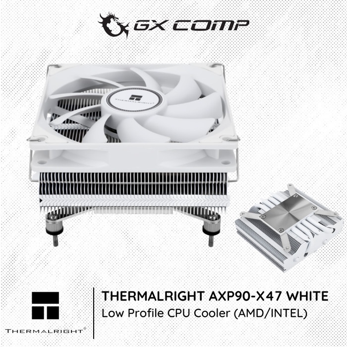 Jual HSF THERMALRIGHT AXP90-X47 WHITE | Low Profile Mini ITX CPU Cooler ...