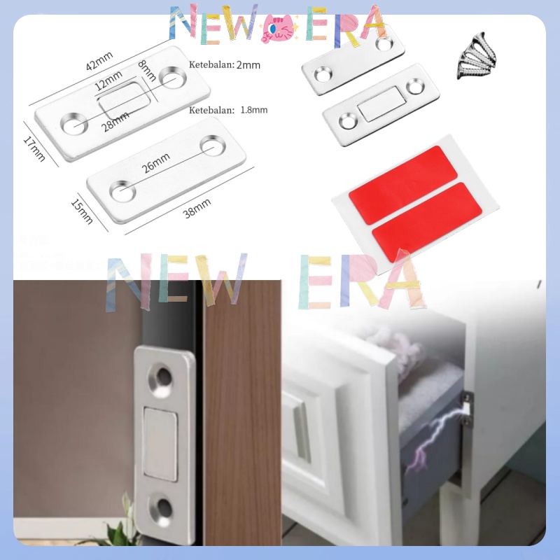 Jual 【5 Set】 Magnet Pintu Magnet Lemari Magnet Laci Perekat Magnet 2 in ...