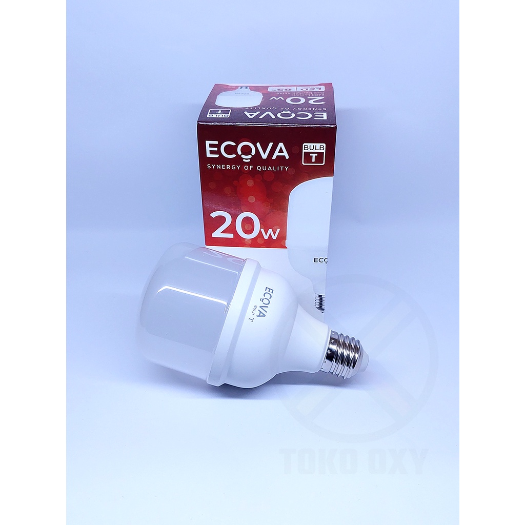 Jual LAMPU LED ECOVA 10W, 15W, 20W, 30W TYPE BULB T | Shopee Indonesia