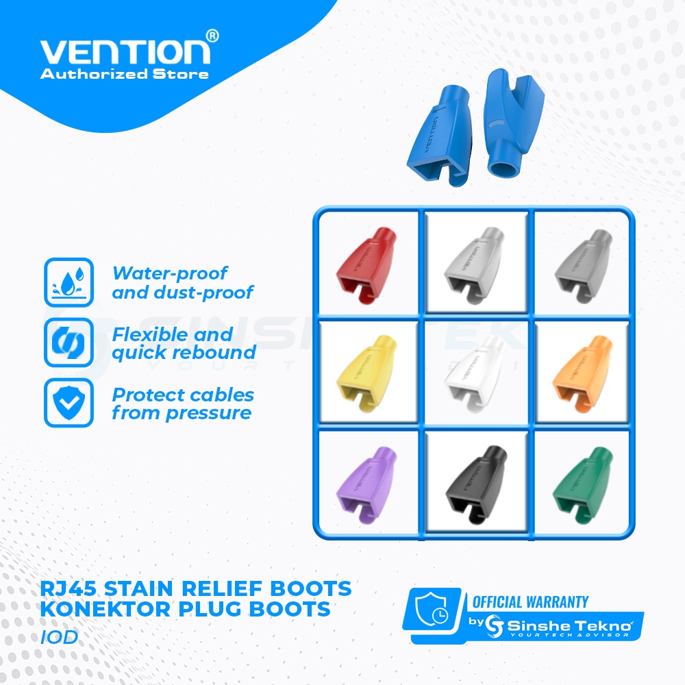 Jual Vention IOD Plug Boot Connector LAN RJ45 Strain Relief Boots ...