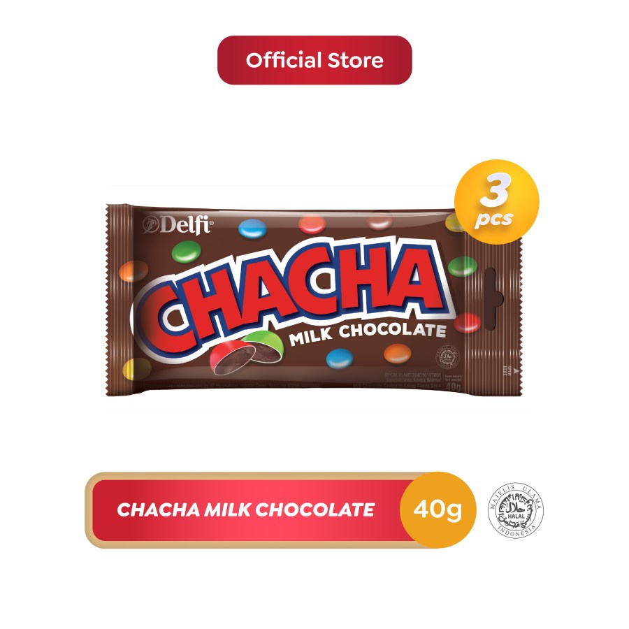 Jual Chacha Milk Chocolate 40 g x 3 pcs | Shopee Indonesia