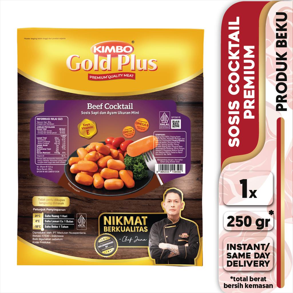 Jual KIMBO Gold Plus Beef Cocktail20 | Shopee Indonesia