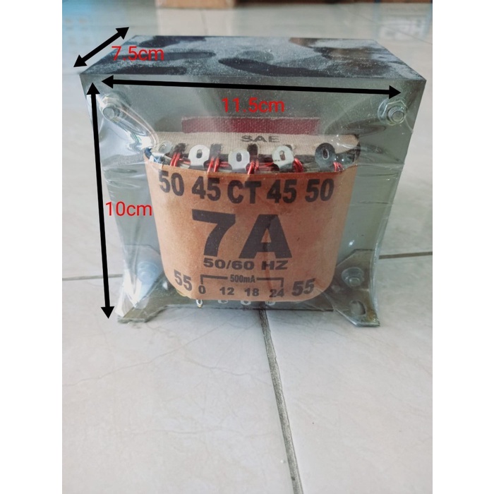Jual TRAVO TRAFO TRANSFORMER SAE 7A CT 55 MURNI travo sae 7 amper ct ...