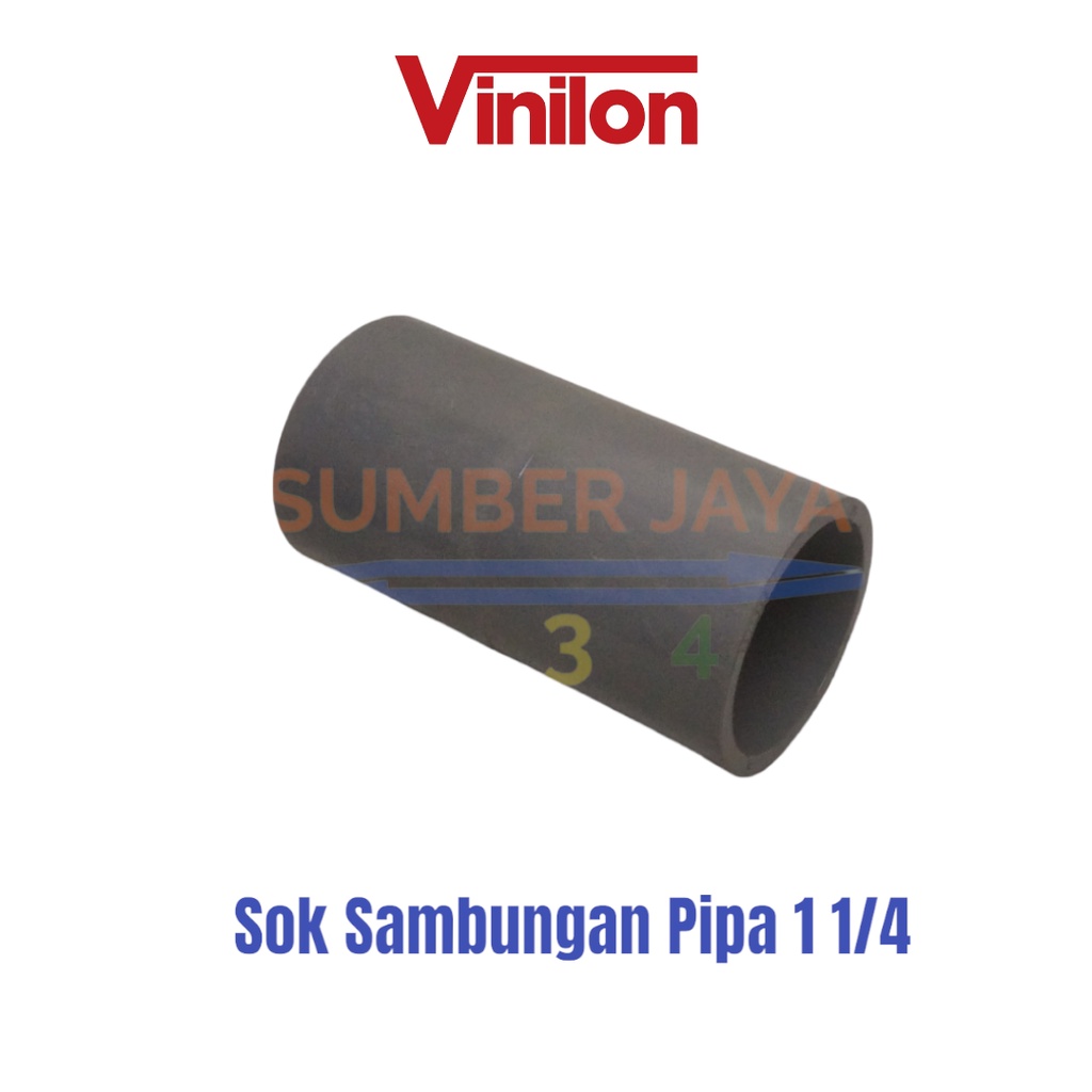 Jual Sok Sambungan Pipa Lurus 1 1/4 inch Vinilon / Sock / Socket ...