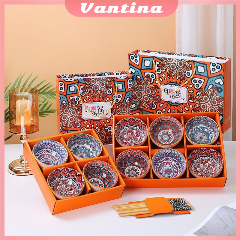 Jual Mangkok set keramik Souvenir/Mangkok set Hadiah Pernikahan premium ...