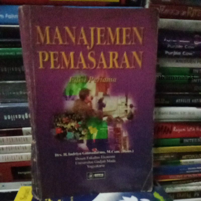 Jual Buku Manajemen pemasaran Edisi Pertama By Drs. H.Indriyo Gitosudarmo, M. Com. | Shopee ...