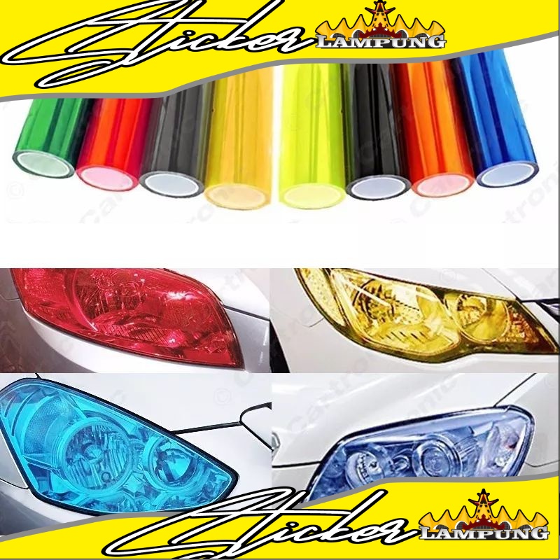 Jual sticker lampu /hybrid /mika lampu lebar 30CMX100CM | Shopee Indonesia