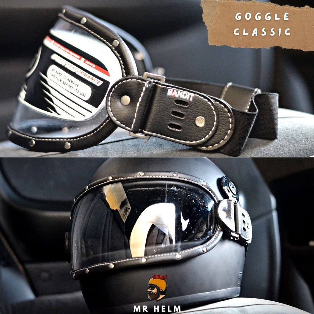 Jual KACA / GOGGLE HELM GRINGGO / BELL CLASSIC RETRO PREMIUM ( MR HELM ...