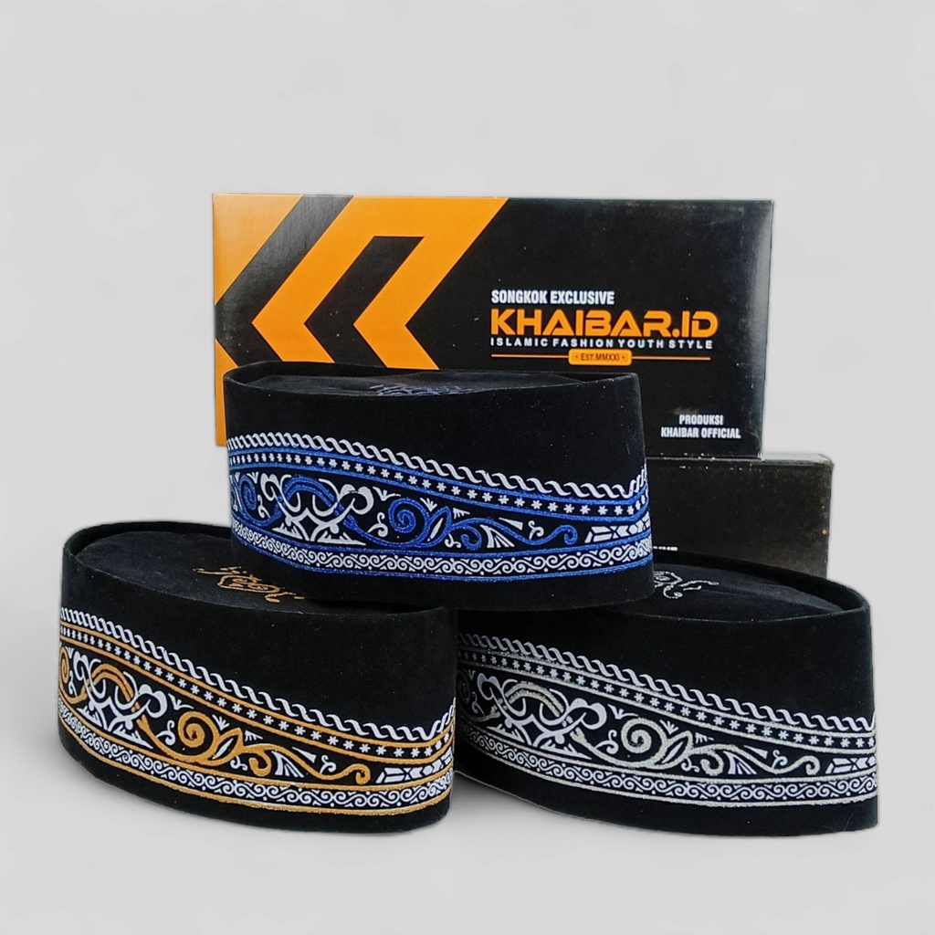 Jual Songkok Hitam Batik Peci Kopiah Dewasa Hitam Motif Batik Kopyah ...