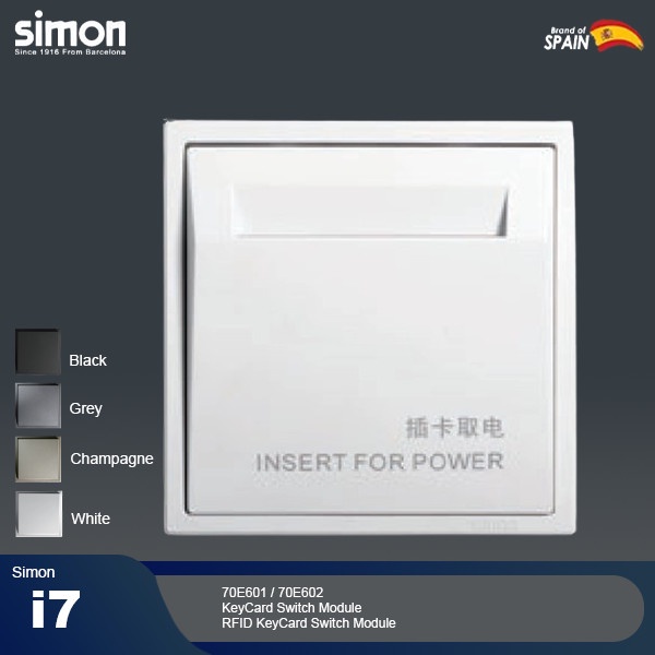 Jual SIMON i7 KeyCard Switch Module (RFID KeyCard) 70E601 / 70E602 ...