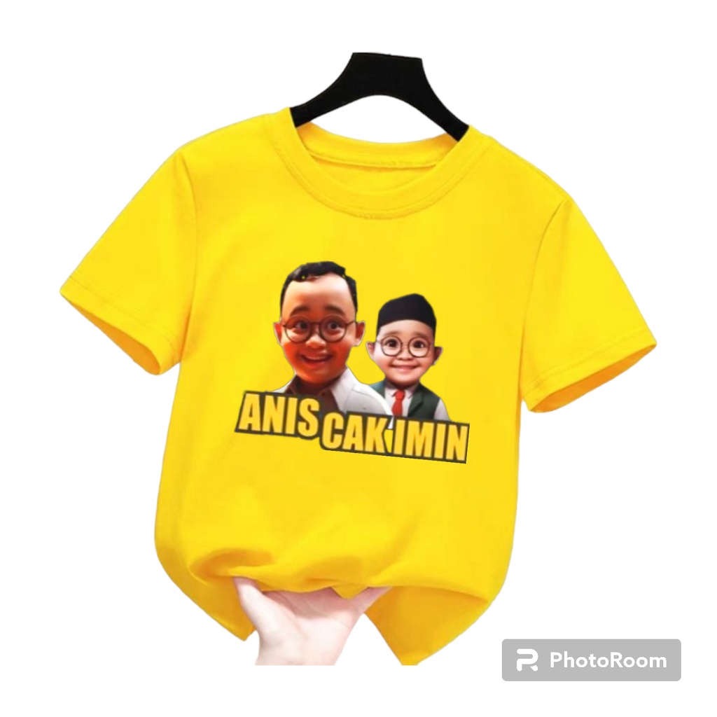 Jual Kaos amin anies baswedan cak imin 2024 kaos kartun anis usia 2 ...