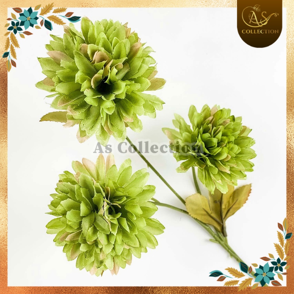 Jual BUNGA DANDELION TANGKAI PANJANG CABANG 3 ARTIFICIAL FLOWER SNOW ...